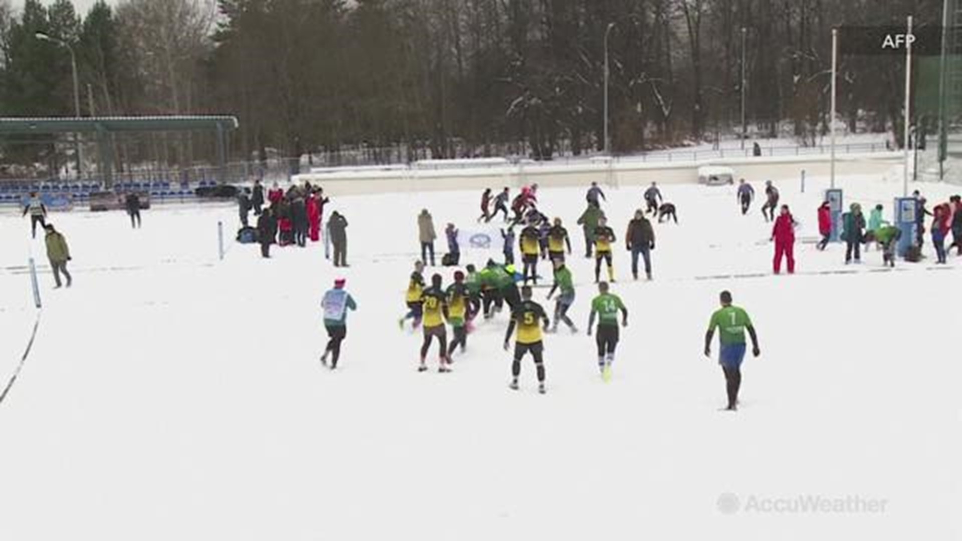 Could you brave the snow for a game of rugby? | 9news.com