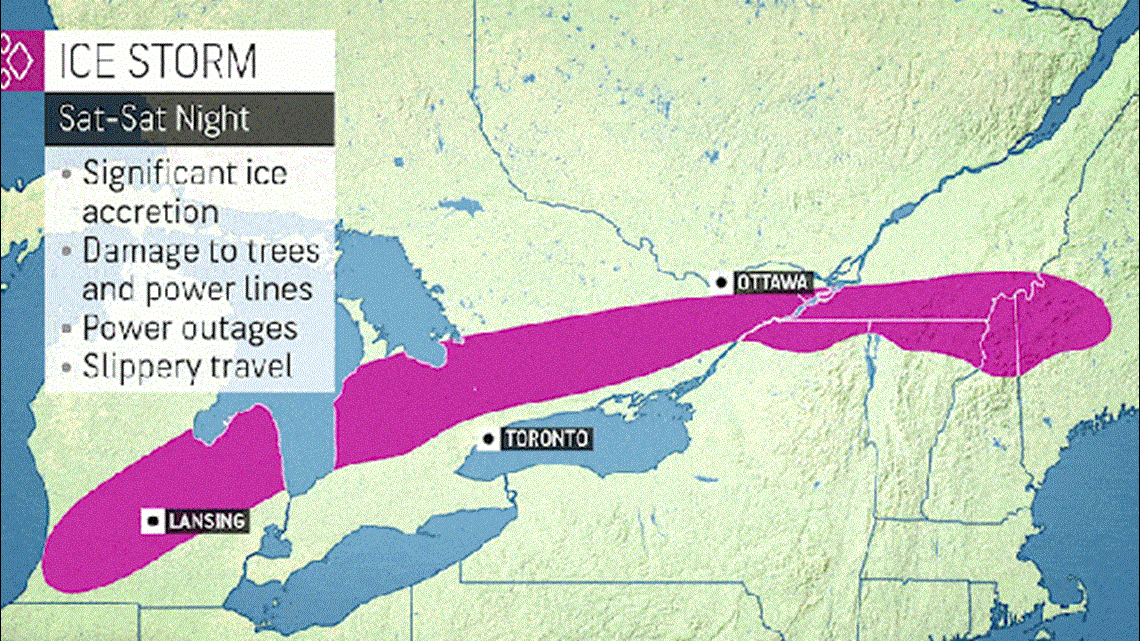 Meteorologists warn ice storm could cripple parts of U.S. and Canada ...