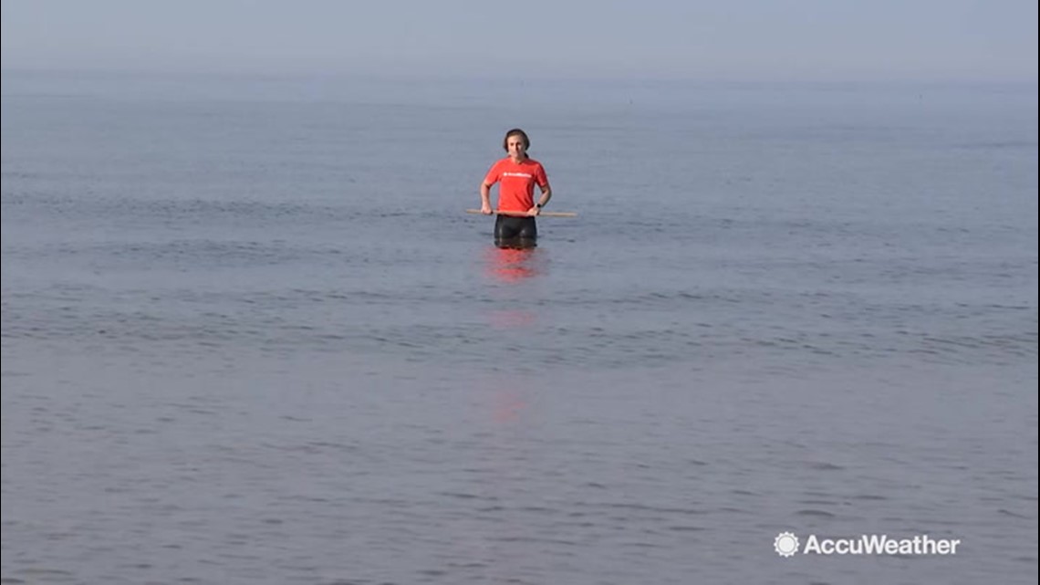 Meteorologist Laura Velasquez takes to Lake Michigan to showcase the ...
