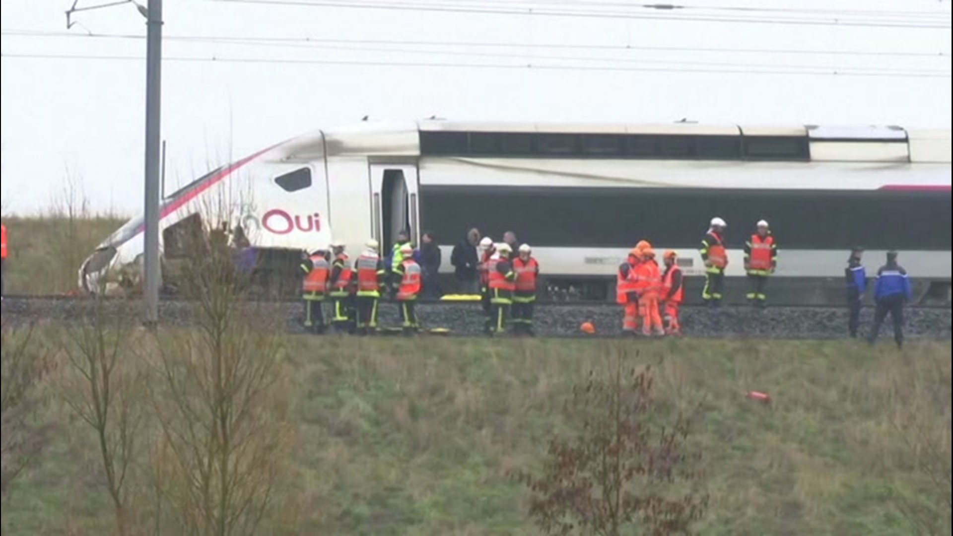 High-speed train derailed by landslide in France, injures 22 | 9news.com