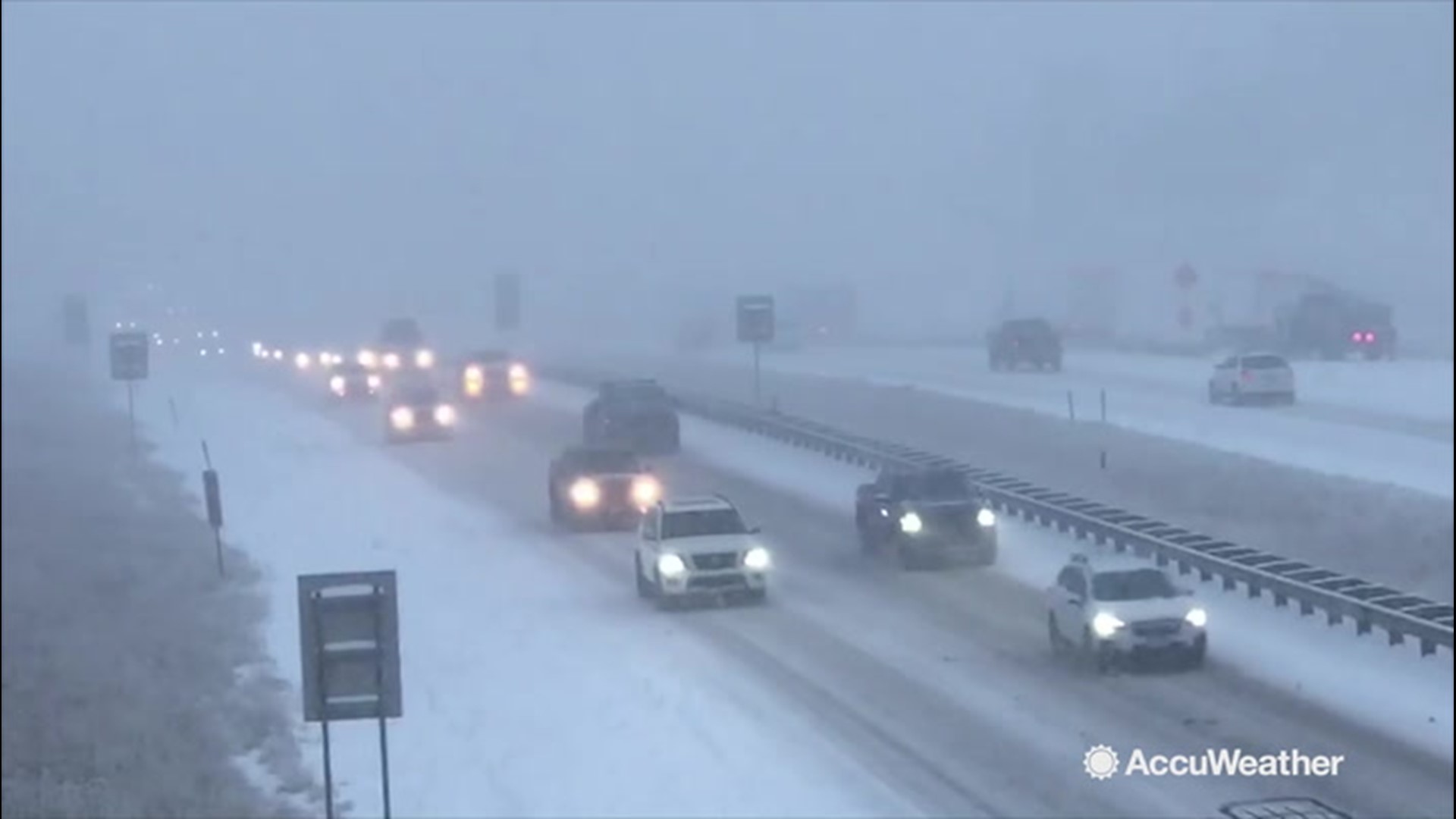 First snow squall of the season falls on morning commuters | 9news.com