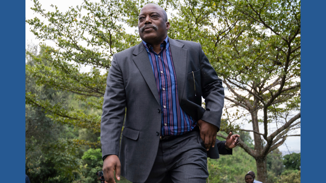 Former Congo leader Kabila appears at Kenya political meeting despite ...