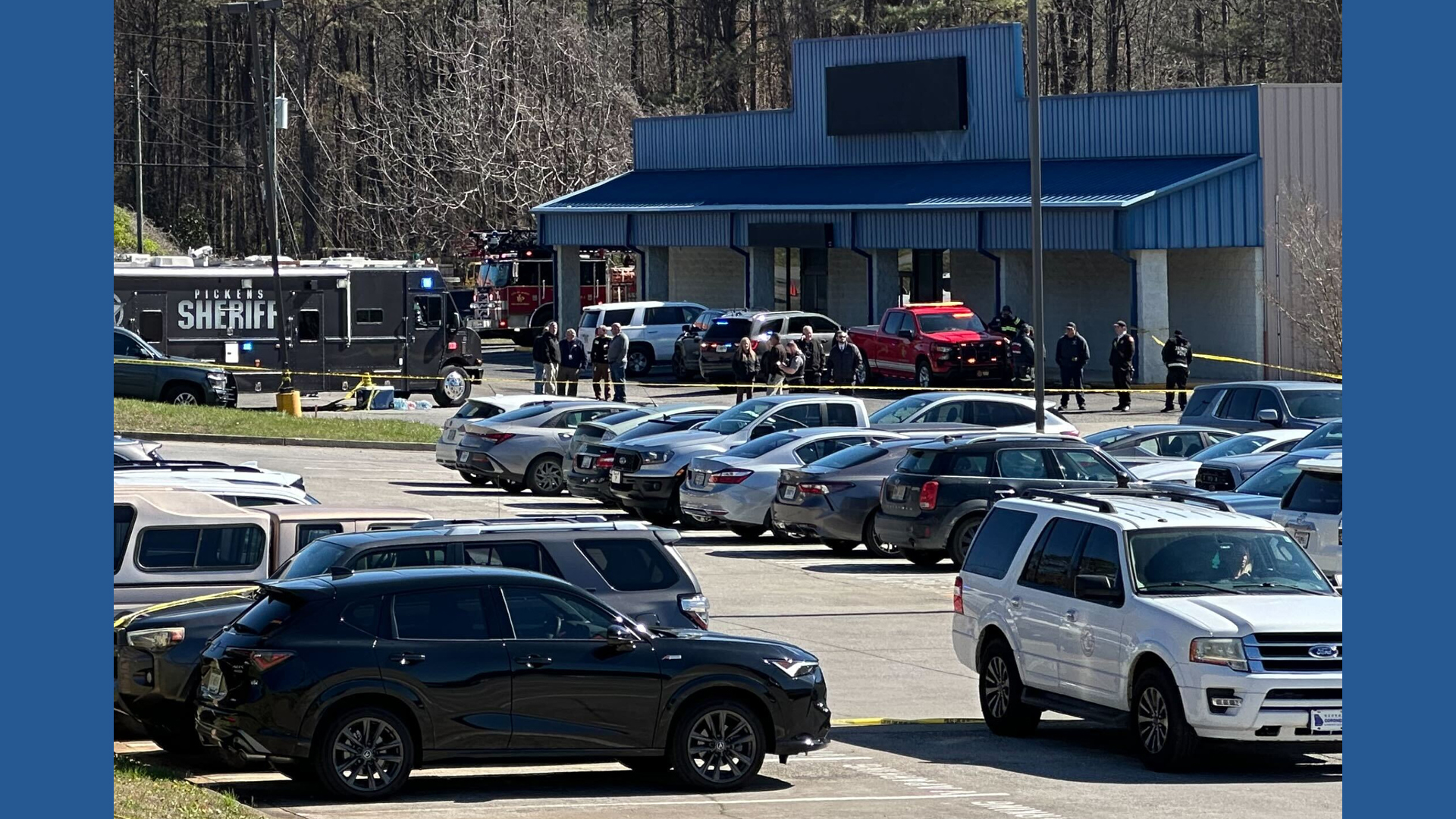 One person hospitalized and suspect shot after a shooting at a Georgia ...