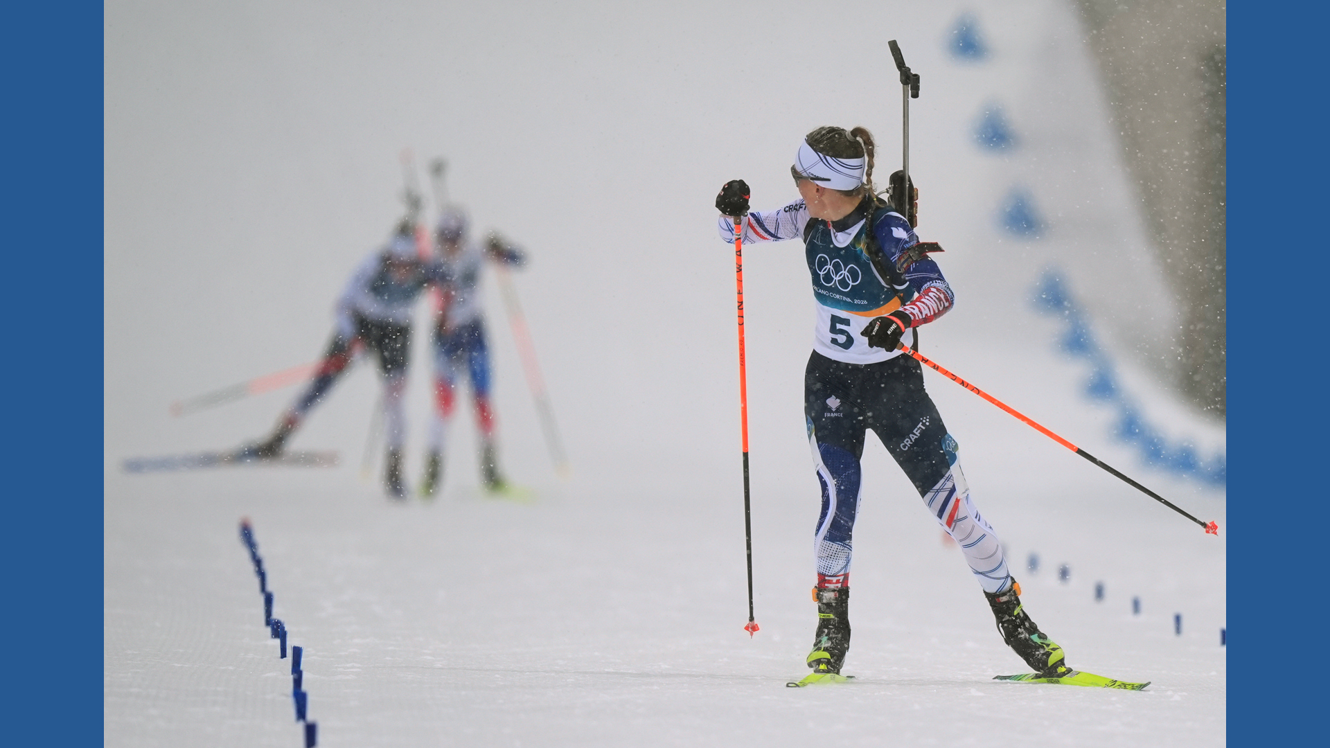 France takes gold and silver in the women's biathlon mass start race ...