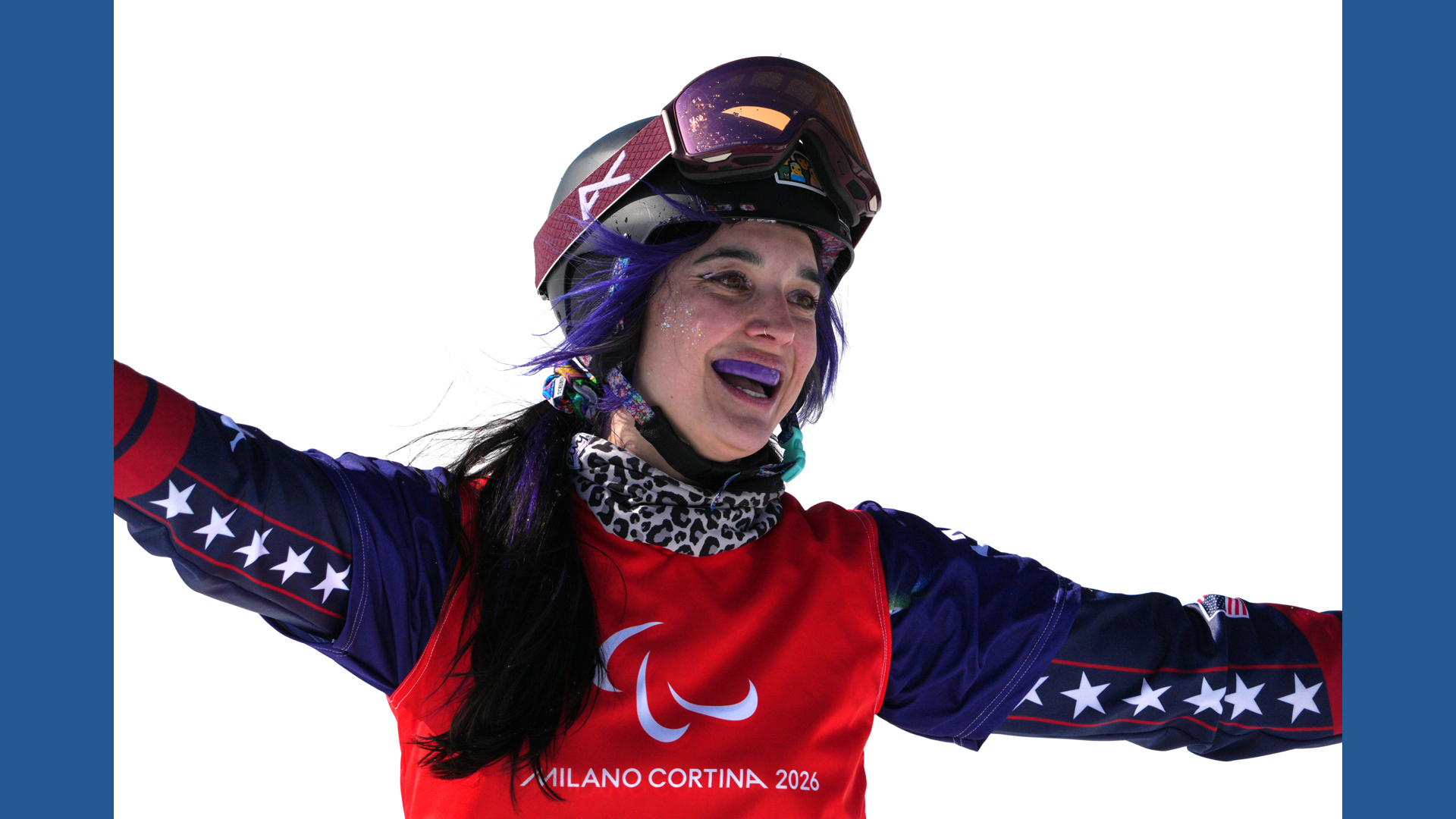 US Paralympian Huckaby brings glitter and a snowboard with photos of ...