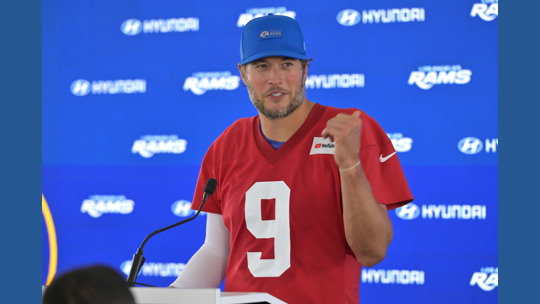 MVP Matthew Stafford says he understands why the Rams drafted Ty ...