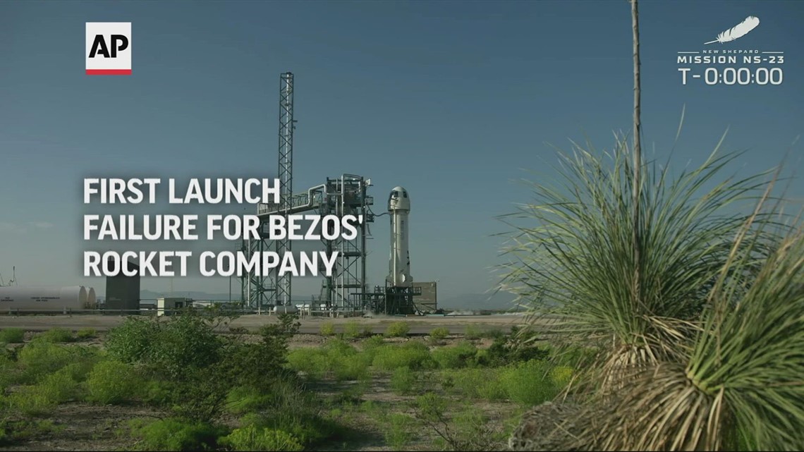 WATCH: First launch failure for Bezos' rocket company | 9news.com