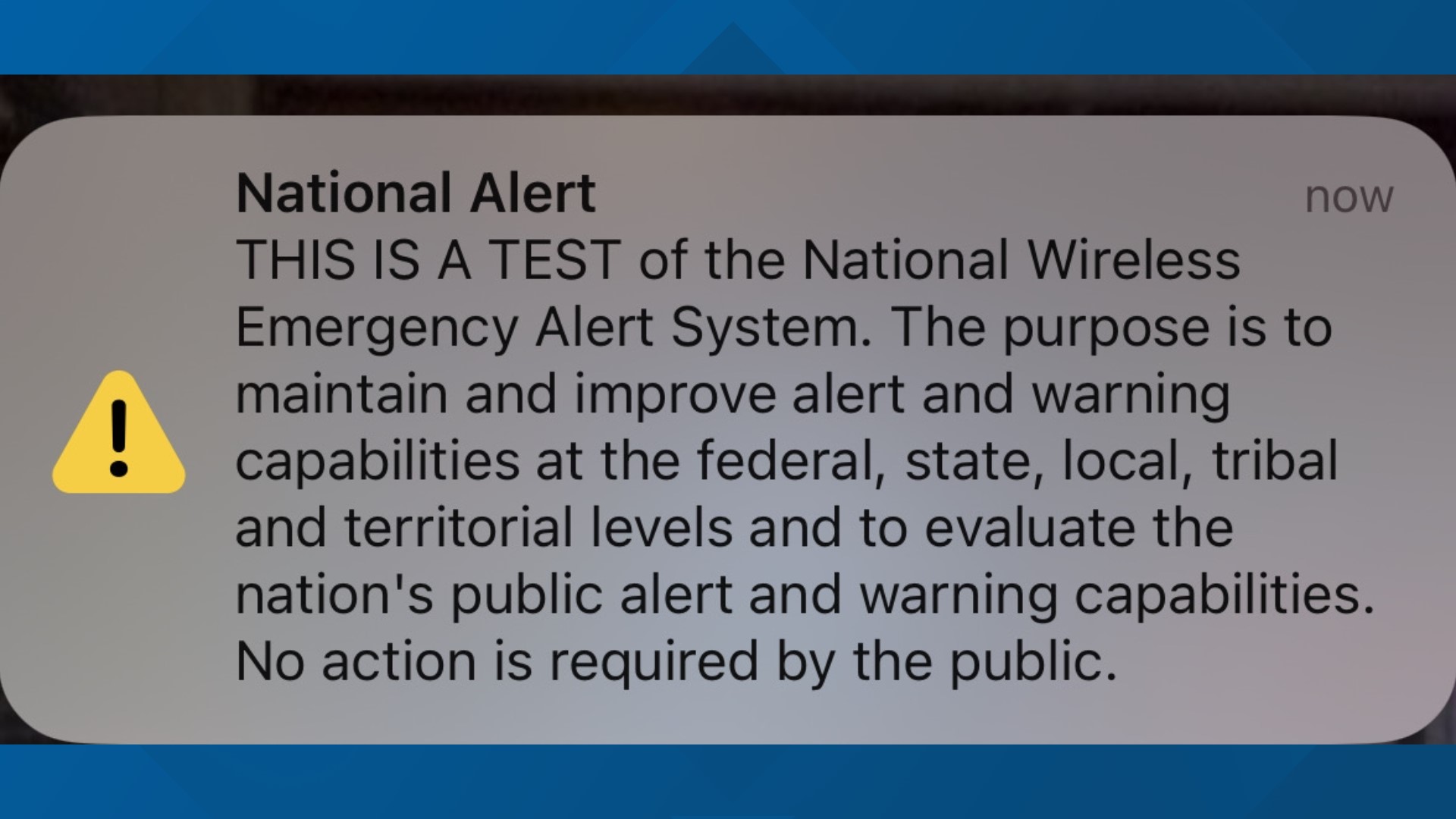 Why was there an emergency alert today? EAS test on Wednesday | 9news.com