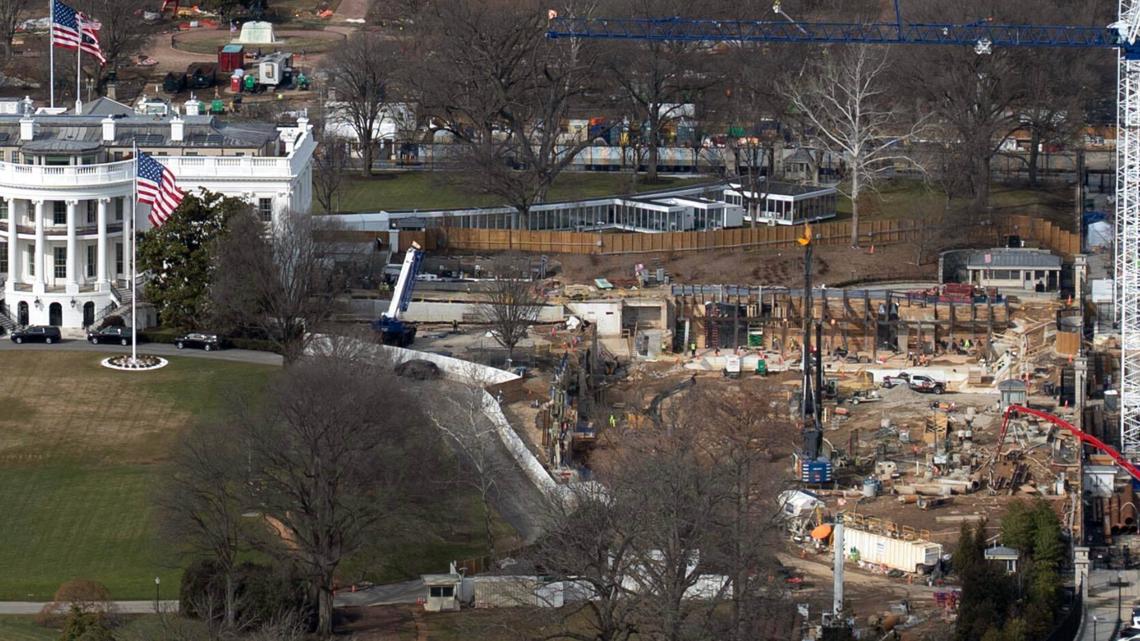 'Massive' military complex being built under new White House ballroom ...