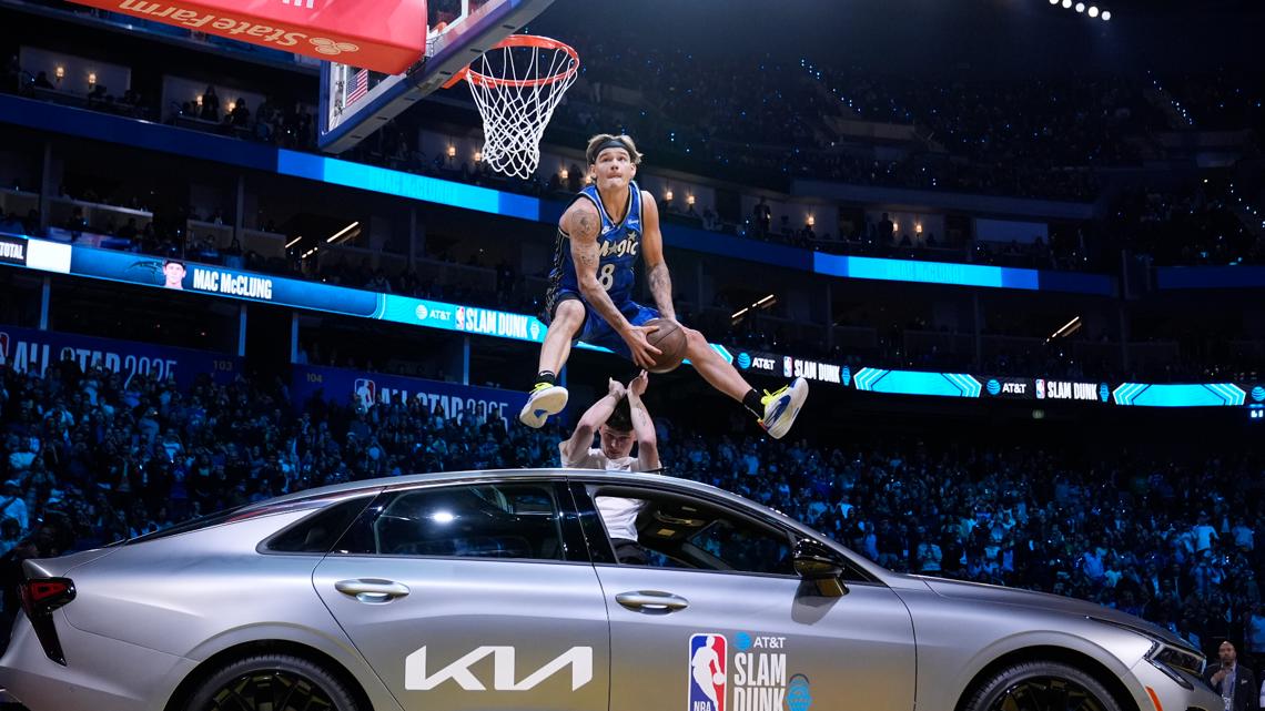 McClung dominates NBA dunk contest with perfect scores | 9news.com
