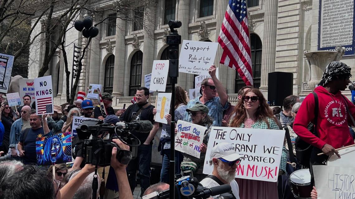 Americans protest against Trump around the U.S. | 9news.com