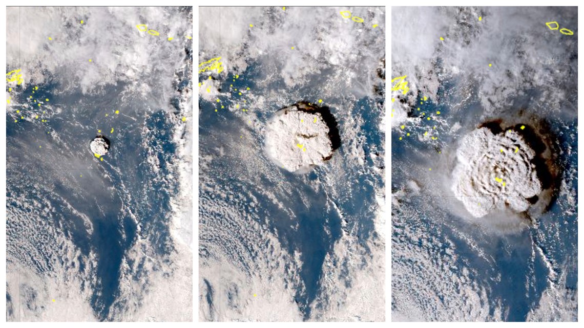 Tsunami threat recedes on US coast; Tonga damage unclear | 9news.com