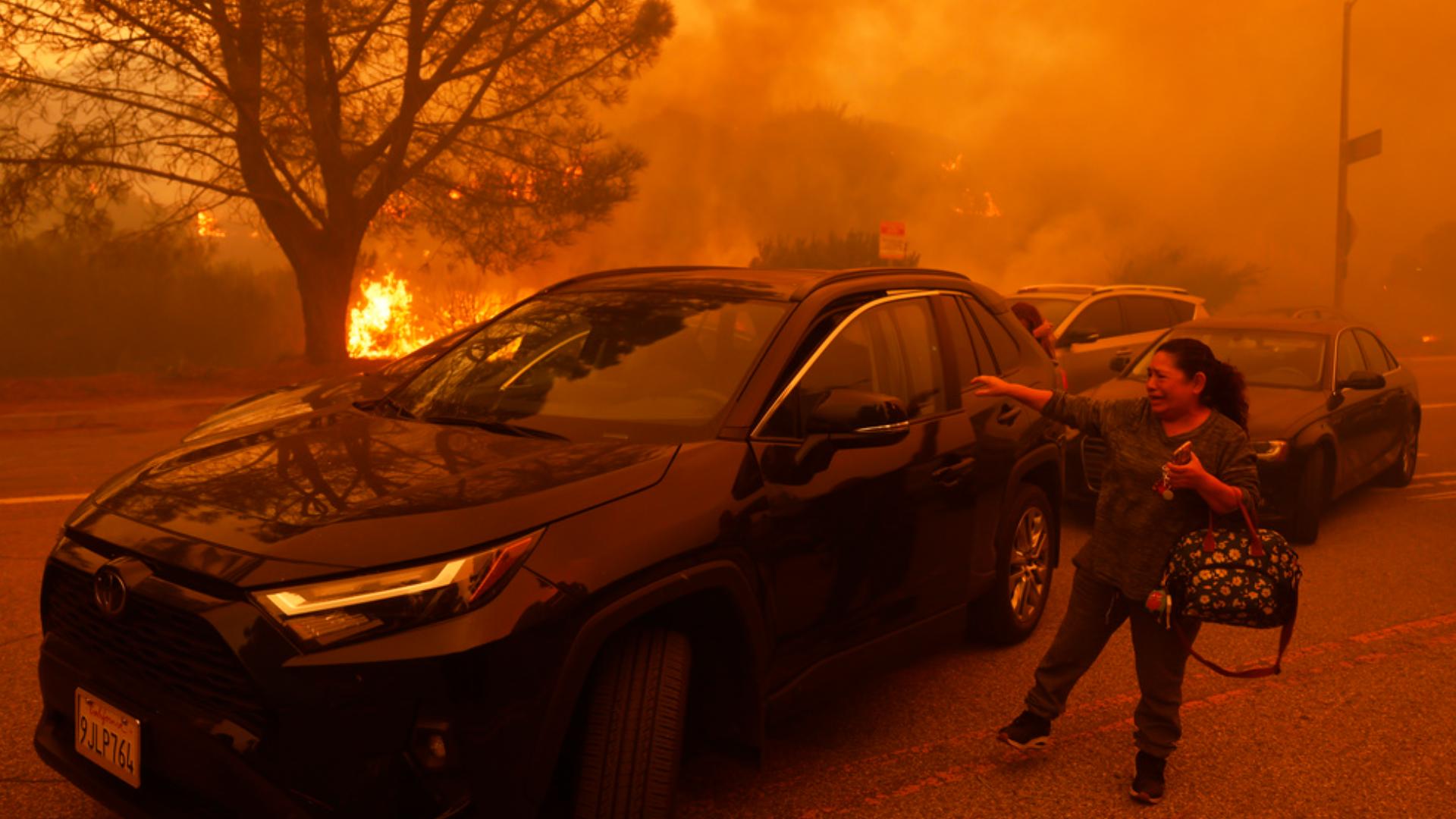 Los Angeles wildfires: Santa Ana winds fuel dangerous fires, residents flee | 9news.com