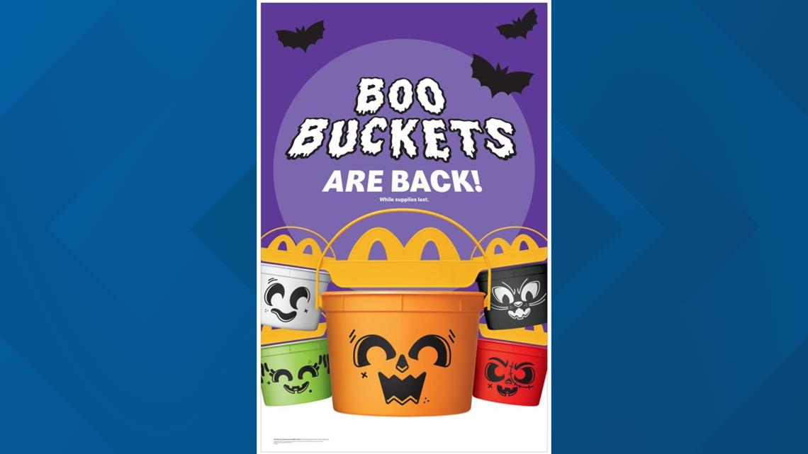 Regresan los Boo Buckets de McDonald's con nuevos personajes | 9news.com
