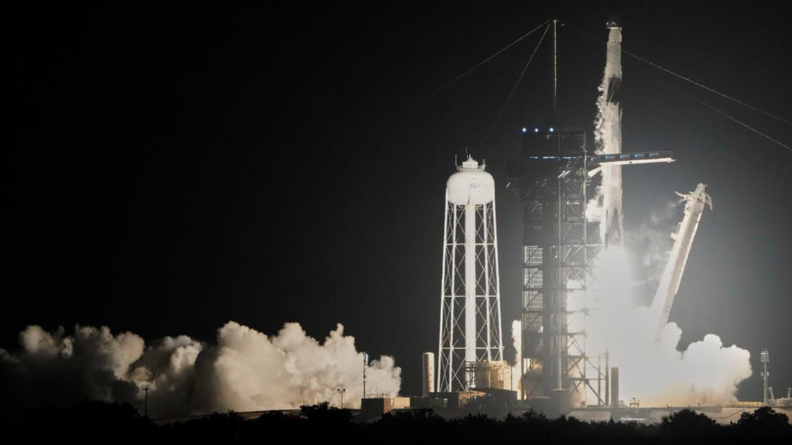 SpaceX launches historic polar orbit with explorers | 9news.com