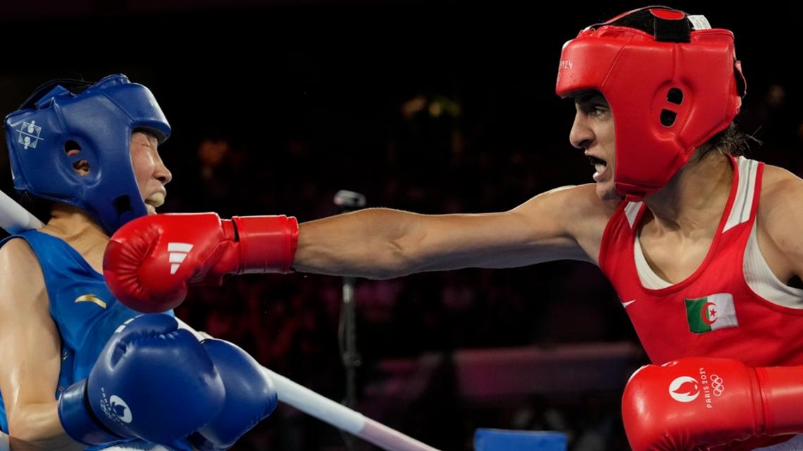 Algerian boxer Imane Khelif wins gold | 9news.com