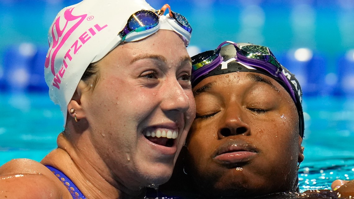 Simone Manuel wins at trials, Adrian falls short for Olympics | 9news.com