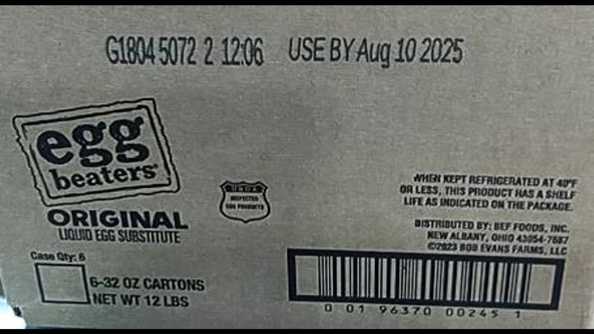 Egg Beaters, liquid eggs recalled over possible bleach contamination ...