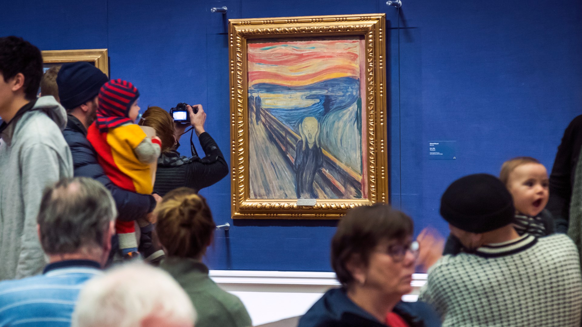 Climate activists arrested gluing themselves to 'The Scream' | 9news.com