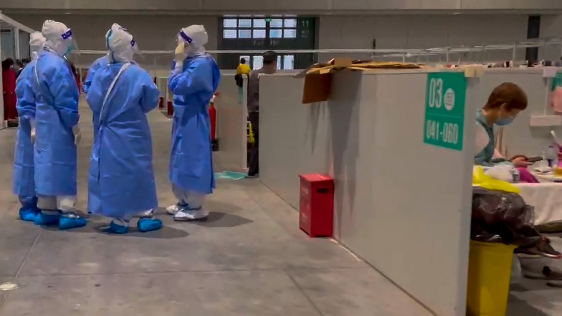 24-hour lights, no hot showers in Shanghai quarantine | 9news.com