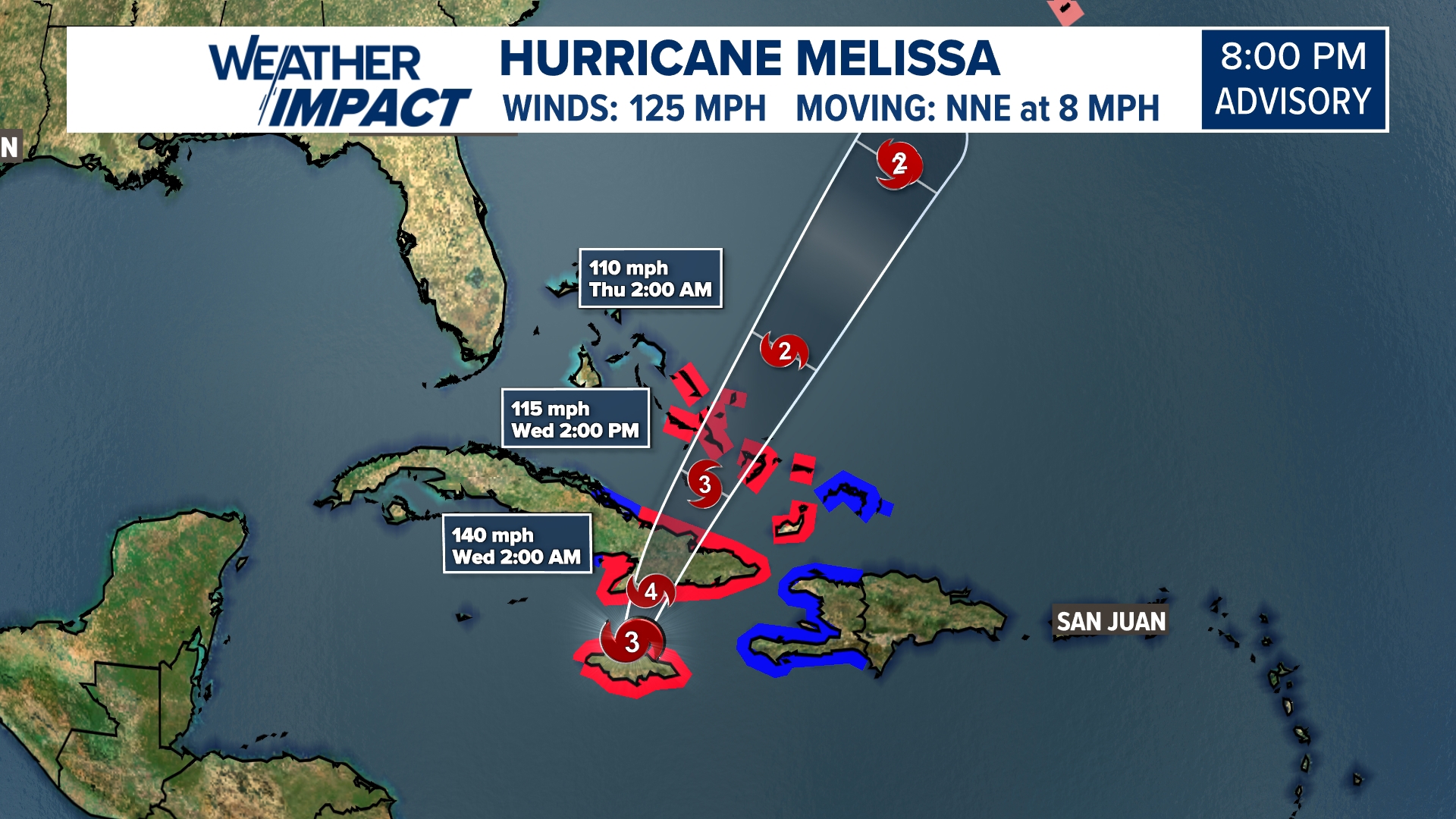 Where is Hurricane Melissa? Track the storm | 9news.com