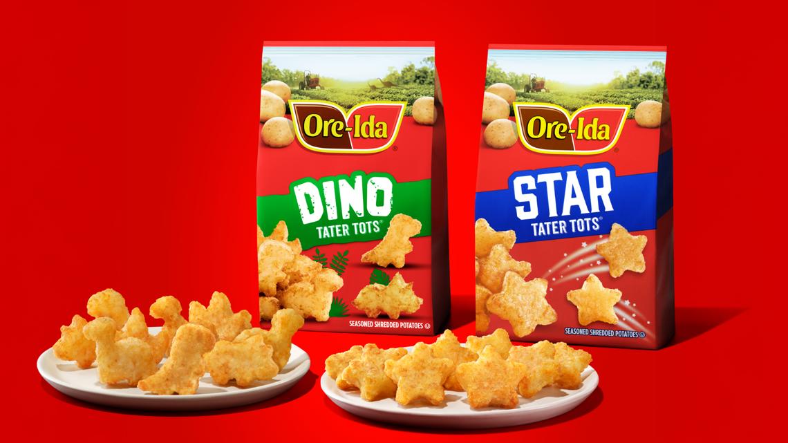 Ore-Ida unveils new tater tot shapes for the first time in nearly two ...