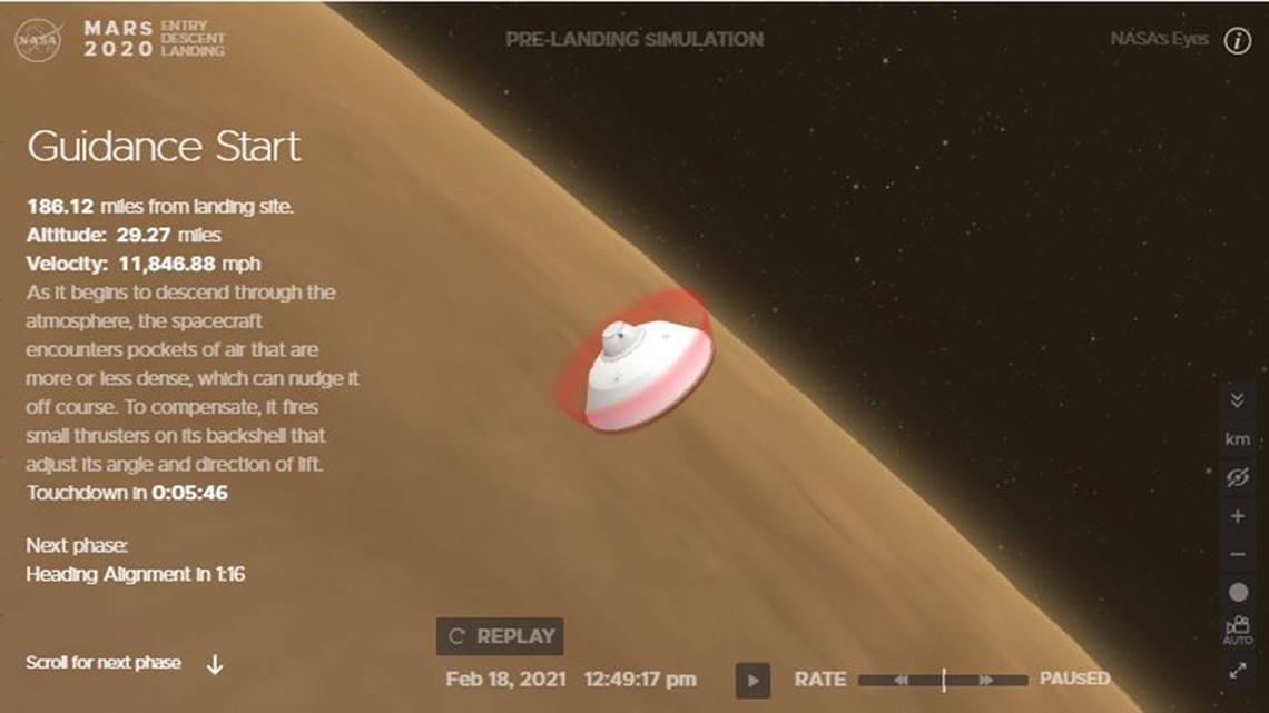 Mars Perseverance: This simulator lets you experience landing | 9news.com