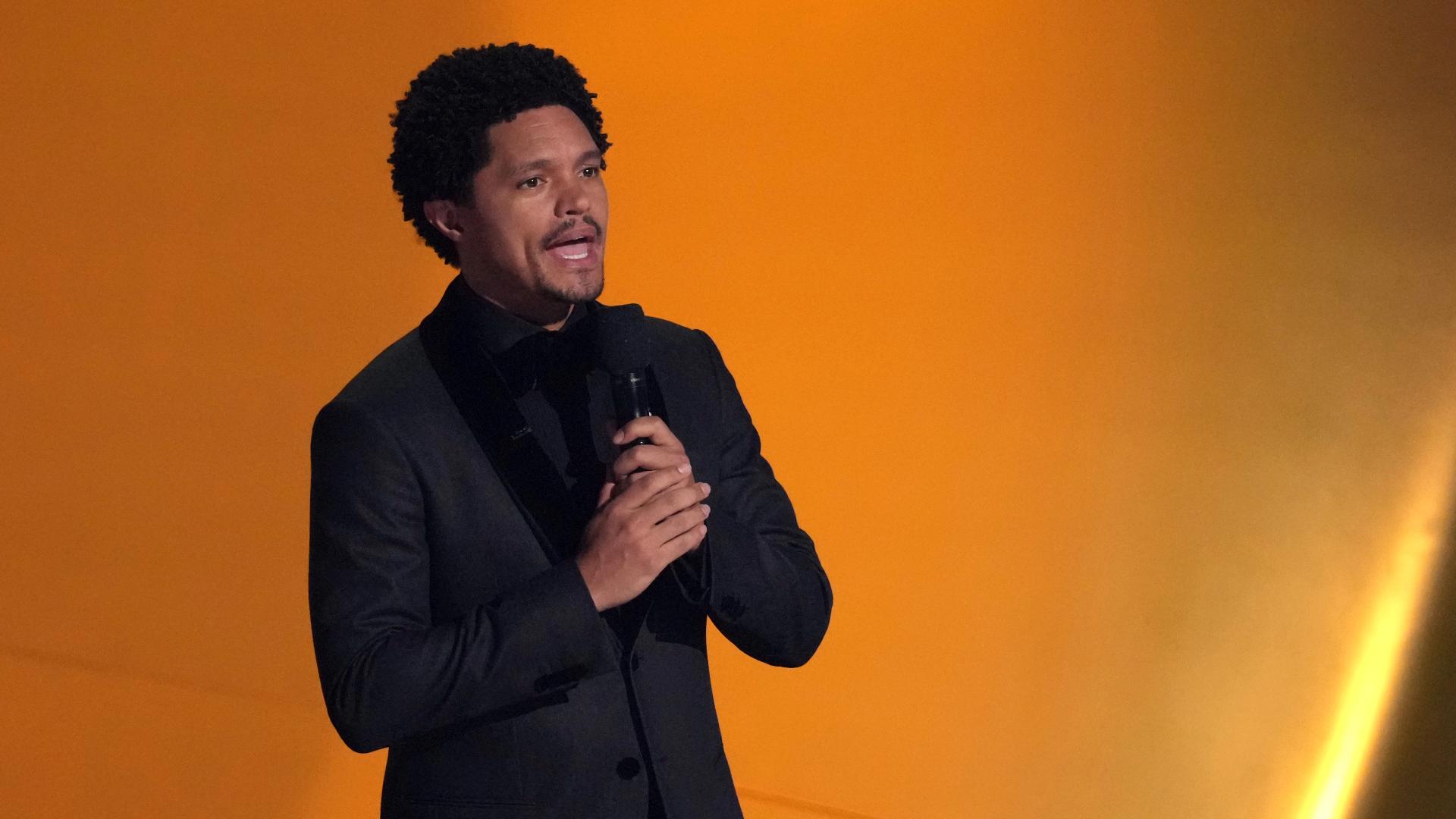 Host Trevor Noah takes aim at Nicky Minaj, goes easy on Kendrick Lamar ...