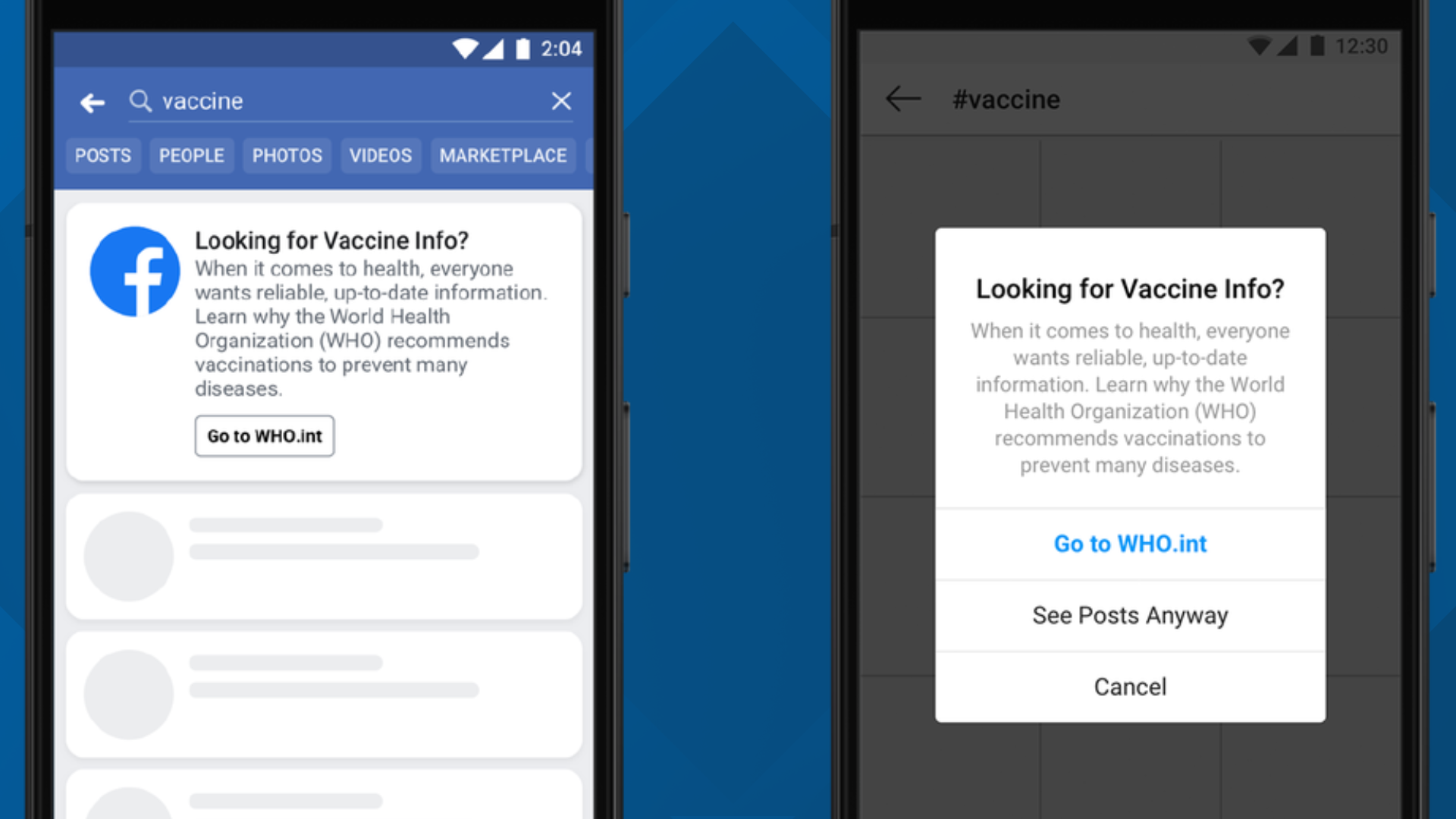 Facebook debuts new feature to stop spread of vaccine misinformation ...