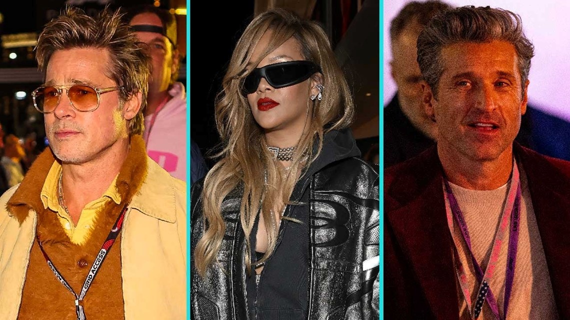 Brad Pitt, Rihanna, Justin Bieber and More Stars Attend Las Vegas F1 ...