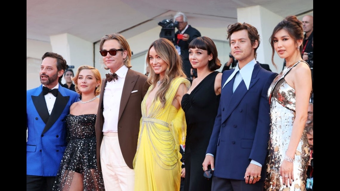 Harry Styles Kisses Nick Kroll on the Lips at Venice Film Festival ...