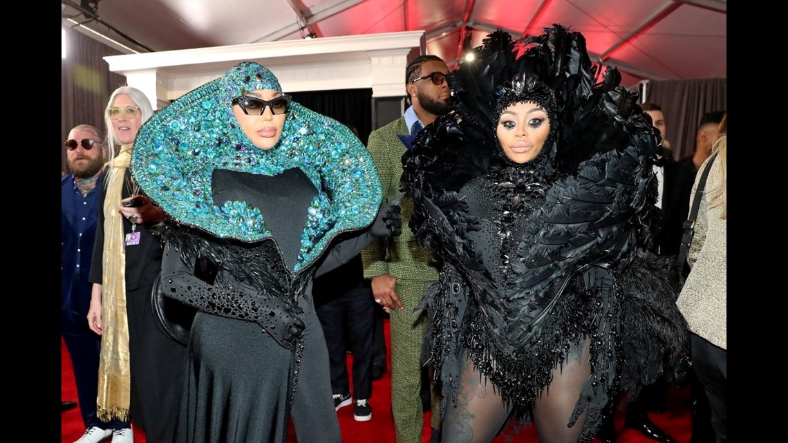 Blac Chyna Turns Heads With Bold, Feathery Outfit at 2023 GRAMMYs ...