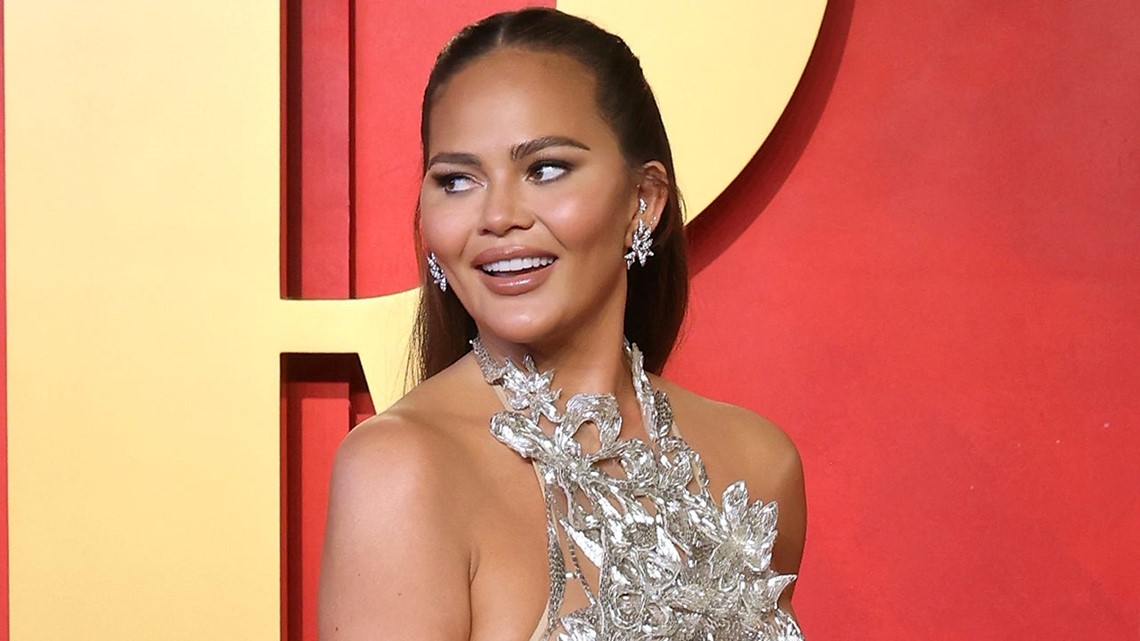 Chrissy Teigen Shows Off Her Boob Lift Scars in Sheer Dress | 9news.com