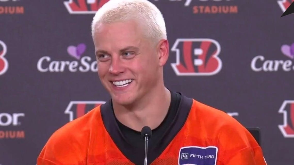 Joe Burrow Channels Eminem With Dramatic Hair Transformation | 9news.com