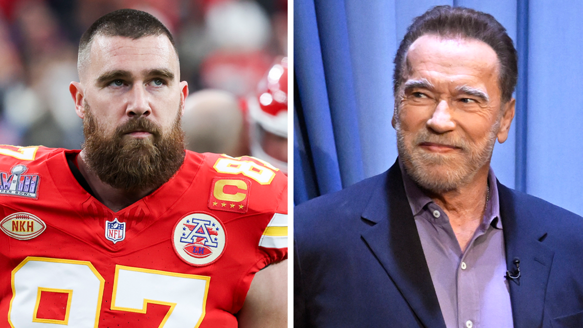 Arnold Schwarzenegger Embarrasses Travis Kelce Over Past Dwayne 'The Rock' Johnson Comments ...
