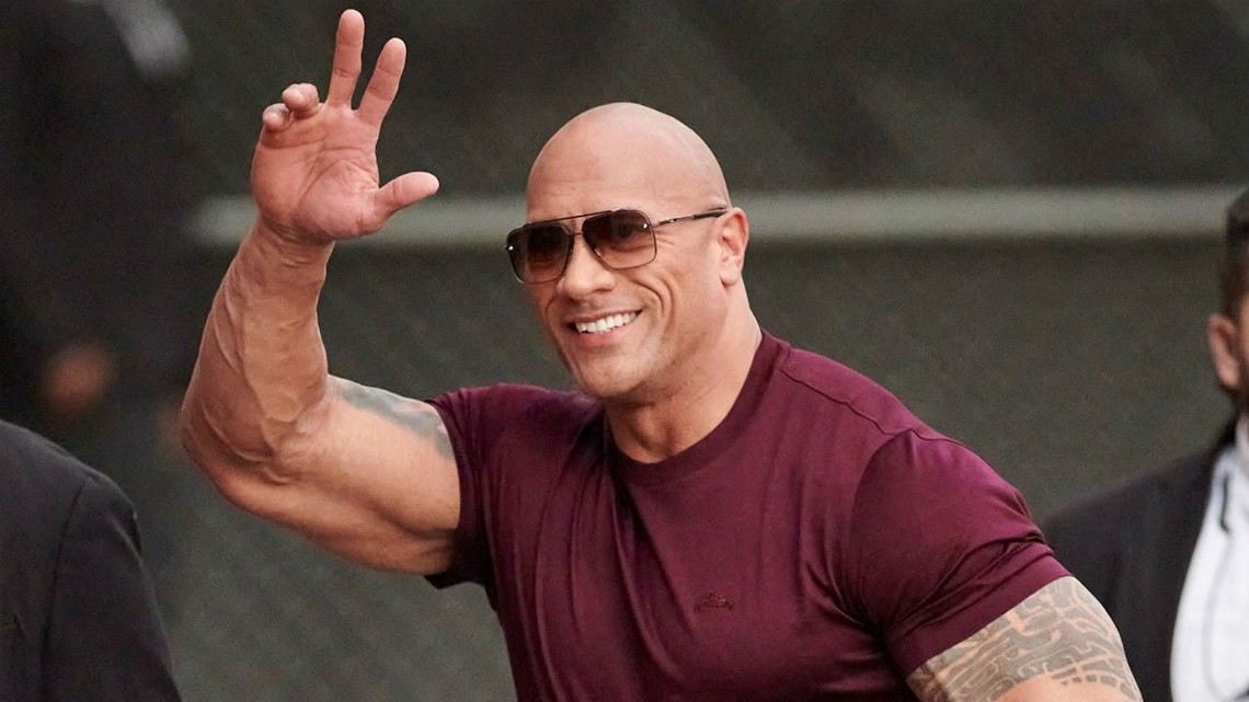 Dwayne Johnson Rips Down His Broken Front Gate | 9news.com