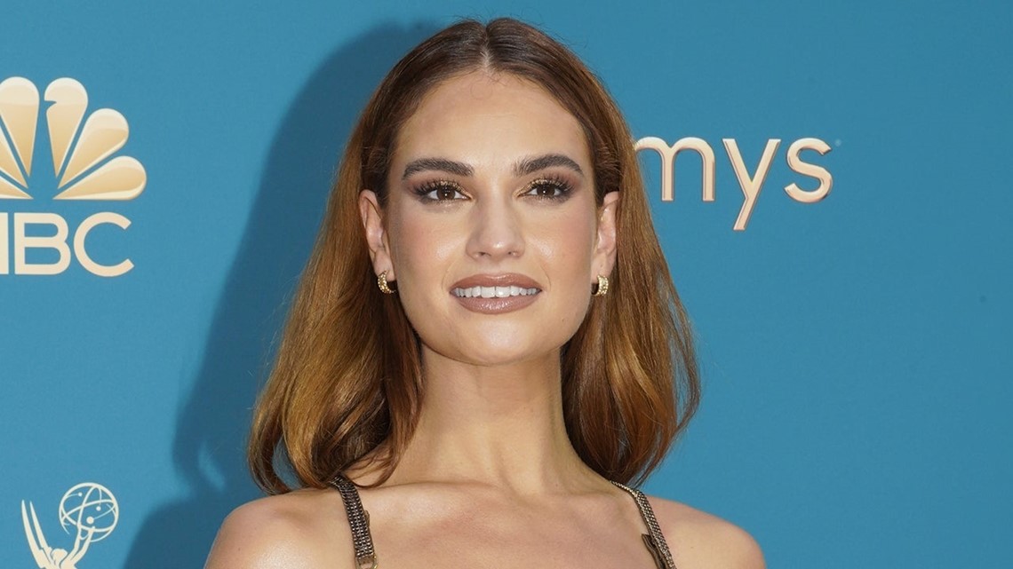 Lily James on Being Sewn Into Her Emmys Dress and Doing Pamela Anderson Justice (Exclusive ...