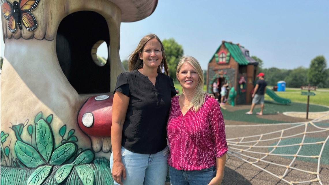 Mothers build life-sized fairy garden to honor their daughters | 9news.com