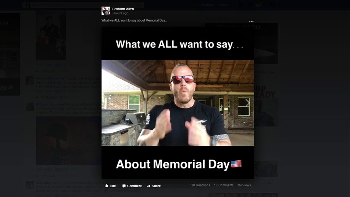 Viral rant takes a stand; 'What we ALL want to say about Memorial Day ...