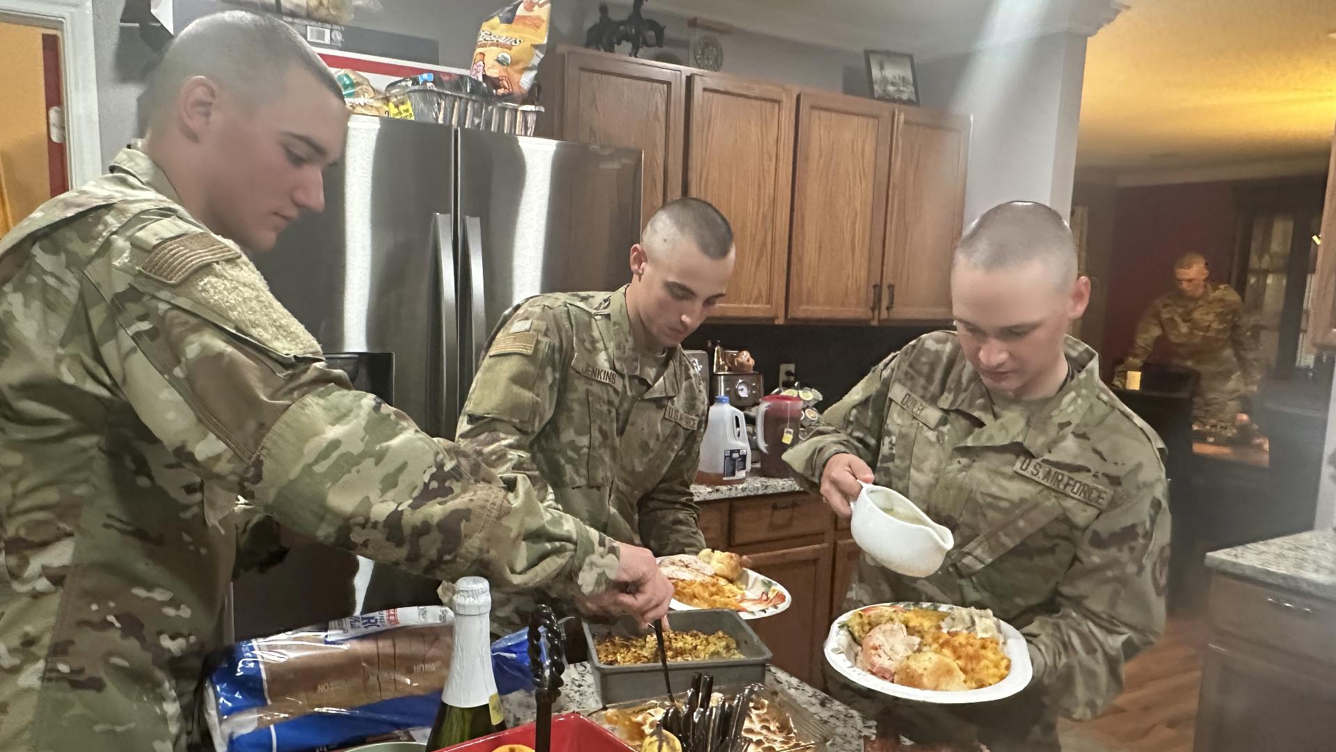 Home away from home: How families bring Thanksgiving to military ...