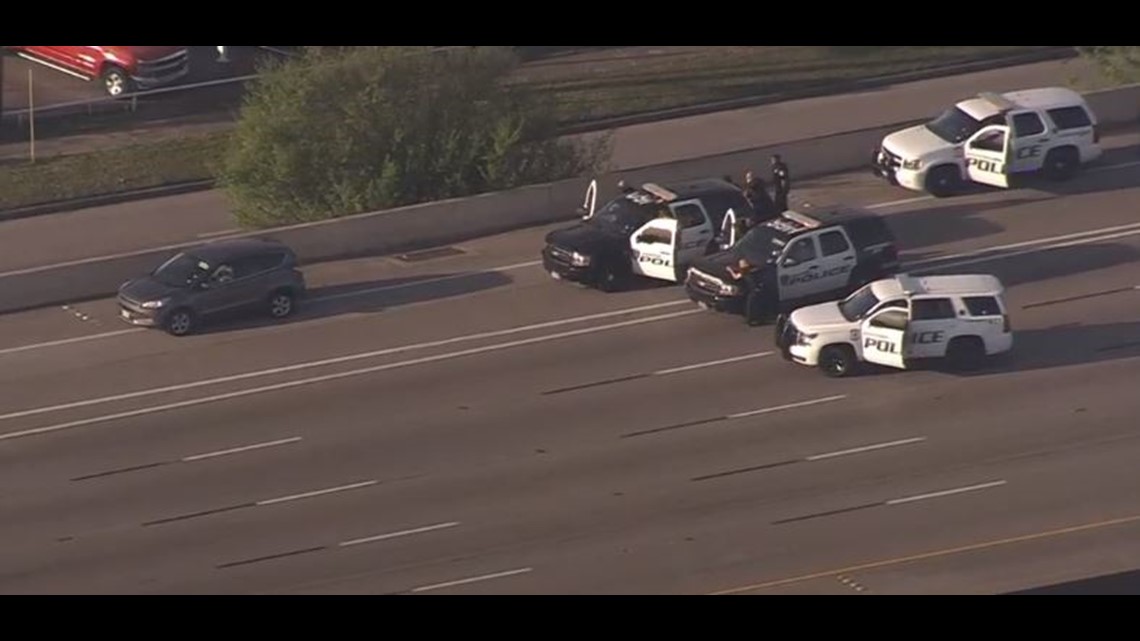 Assault suspect leads police on bizarre slow-speed chase | 9news.com