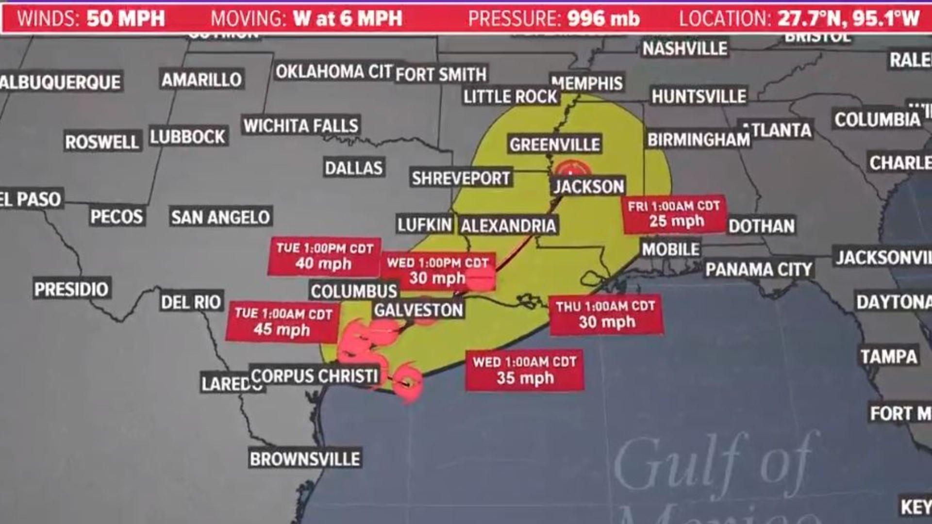 Tropical Storm Beta path and updates from the Gulf Coast | 9news.com