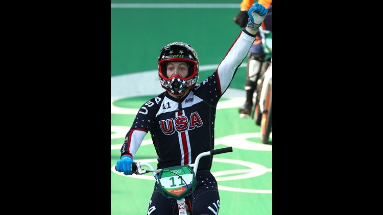 USA's Connor Fields wins gold in Rio Olympics BMX final | 9news.com