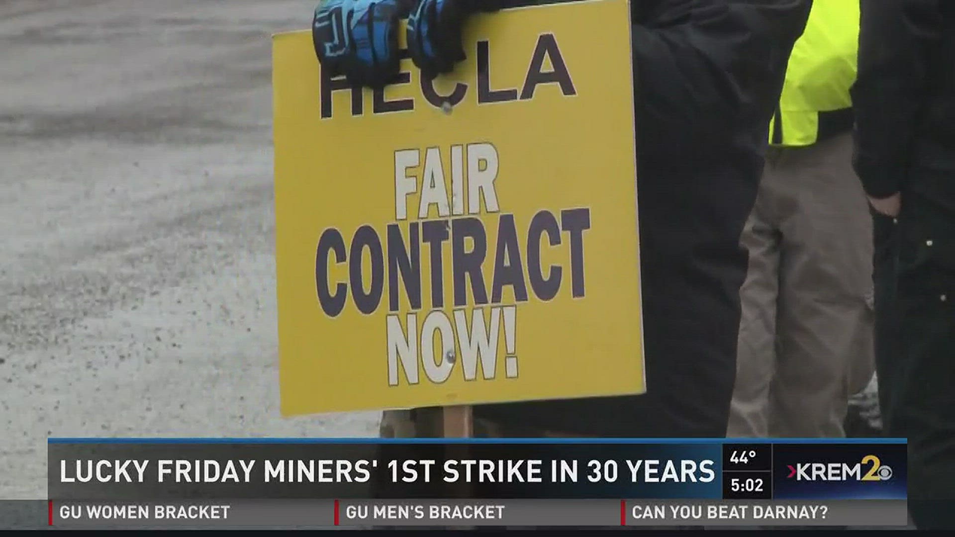 Lucky Friday miners on strike for first time in 30 years | 9news.com