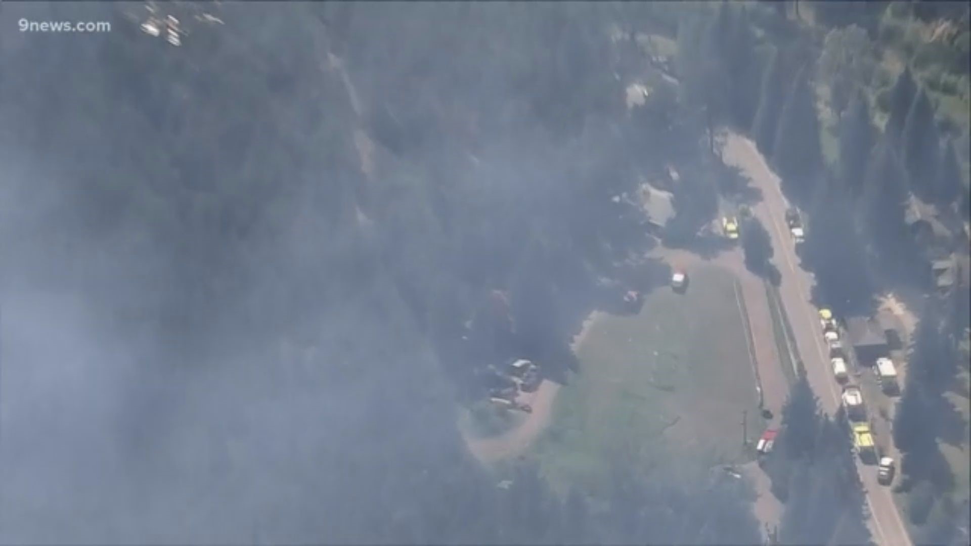Wildfire burning near Evergreen, evacuations issued | 9news.com
