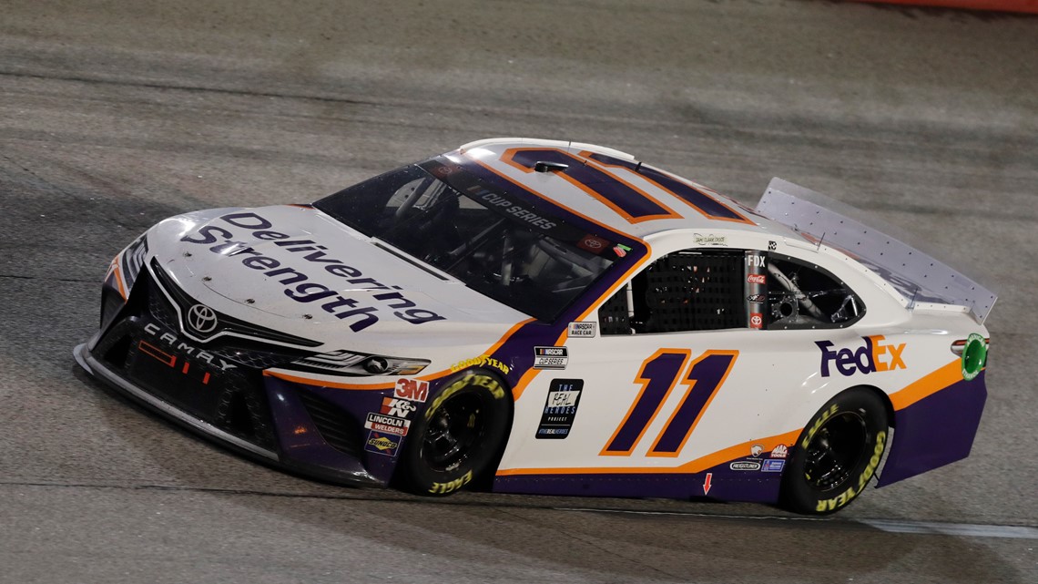 Denny Hamlin wins NASCAR Wednesday night race Darlington | 9news.com