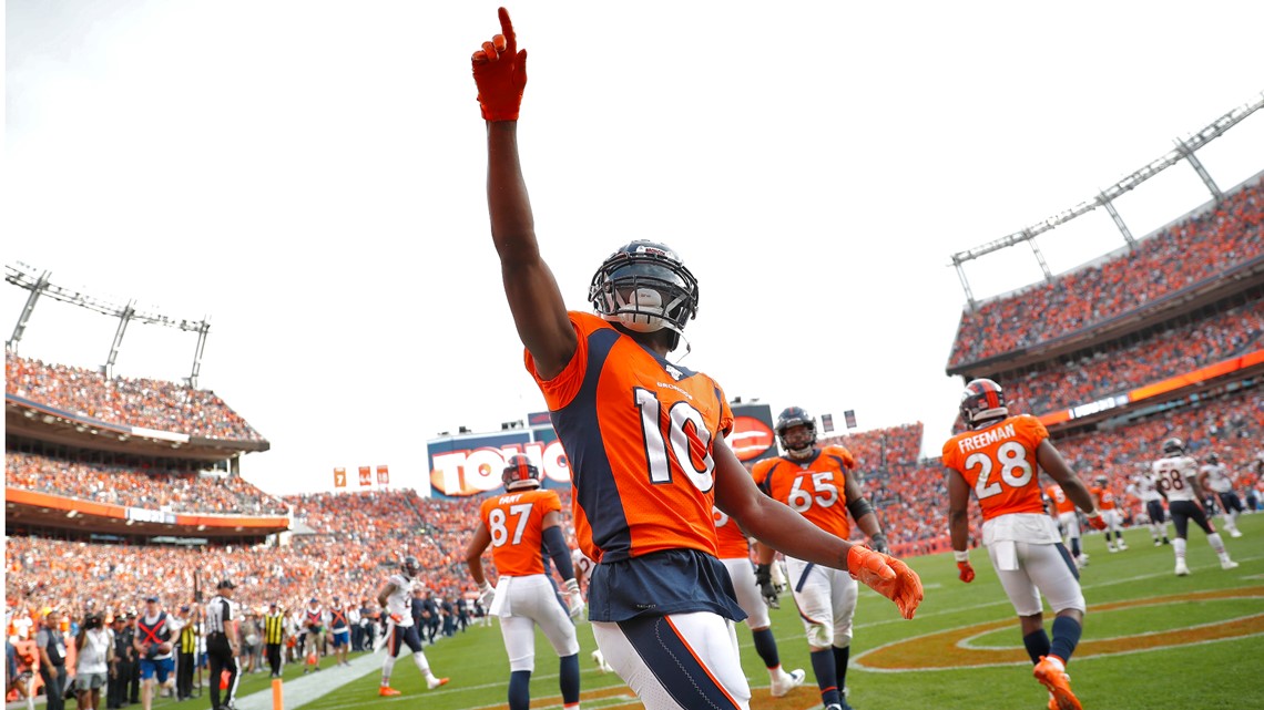 Emmanuel Sanders donates sports equipment and fields tough questions ...