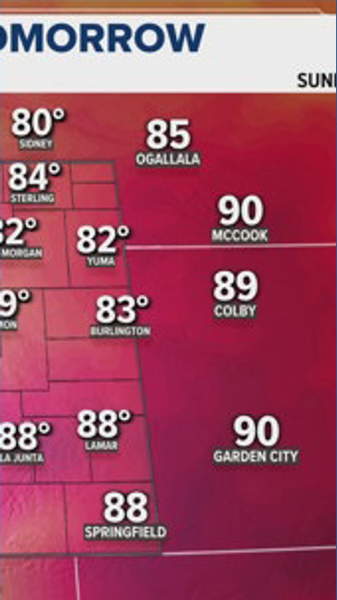 Latest forecast | Warm on Sunday ahead of what's shaping up to be an ...