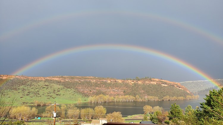 Storm leaves behind beautiful double rainbow in Fort Collins | 9news.com