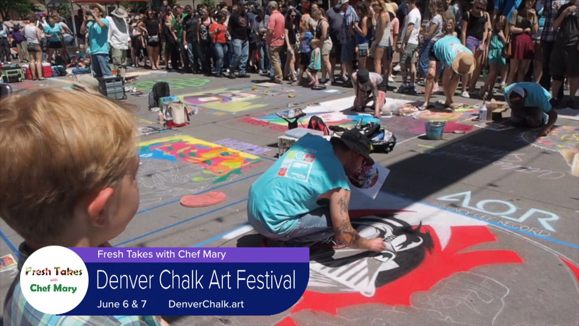 Fresh Takes with Chef Mary - The Denver Chalk Art Festival Is Back ...